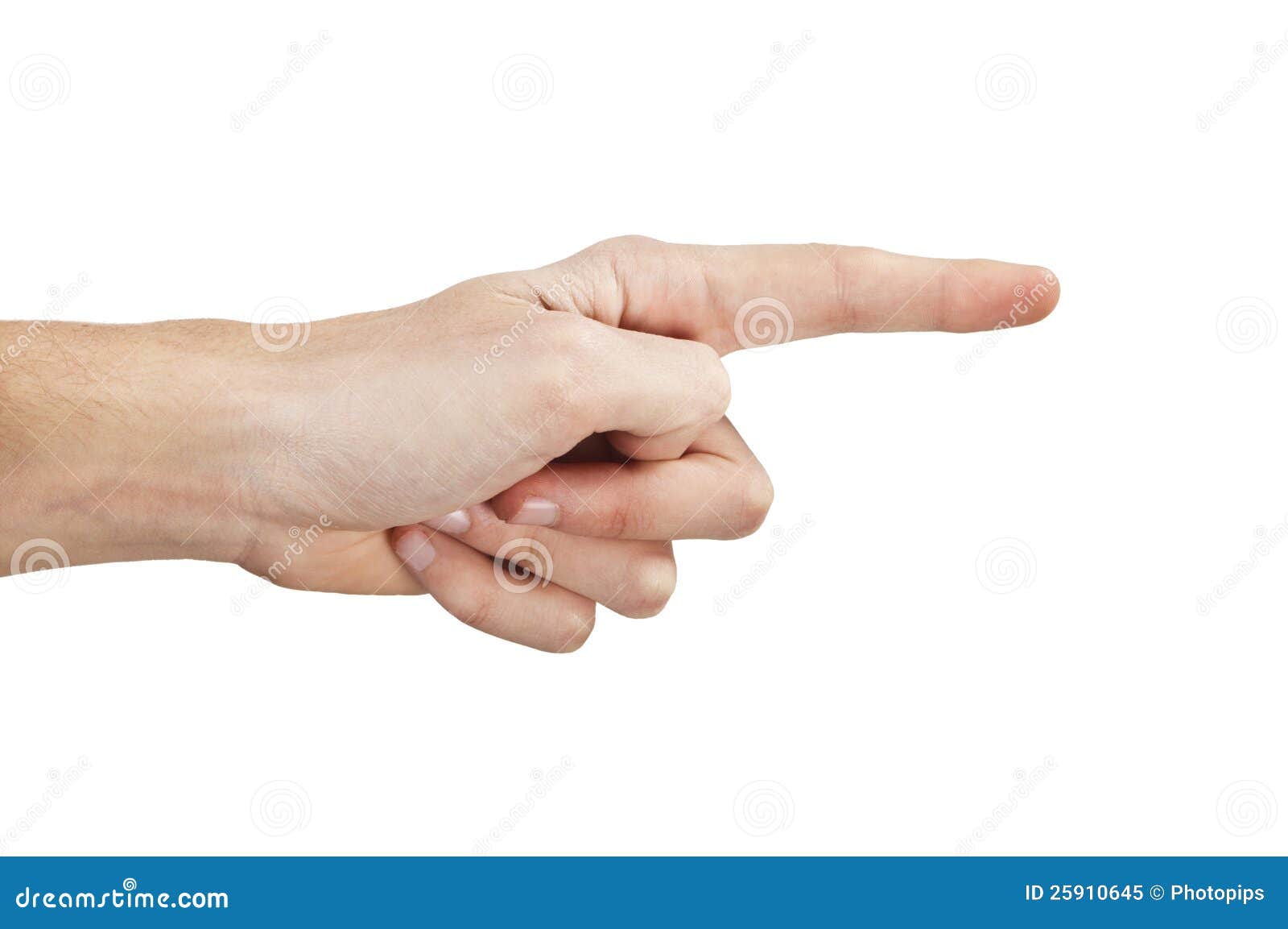 Hand indicating right stock image. Image of gesture, failure - 25910645