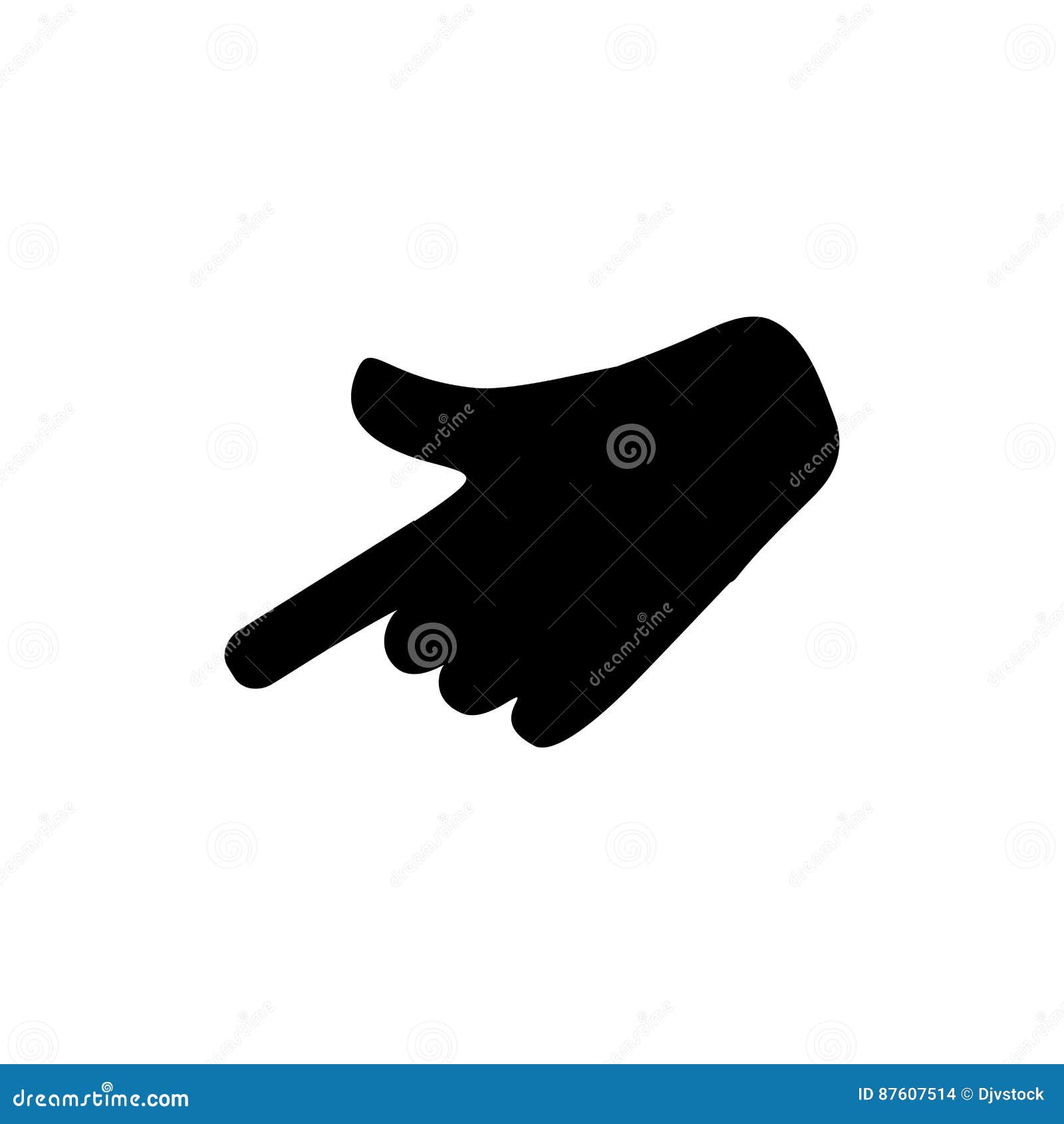 Hand indication sign stock illustration. Illustration of business ...