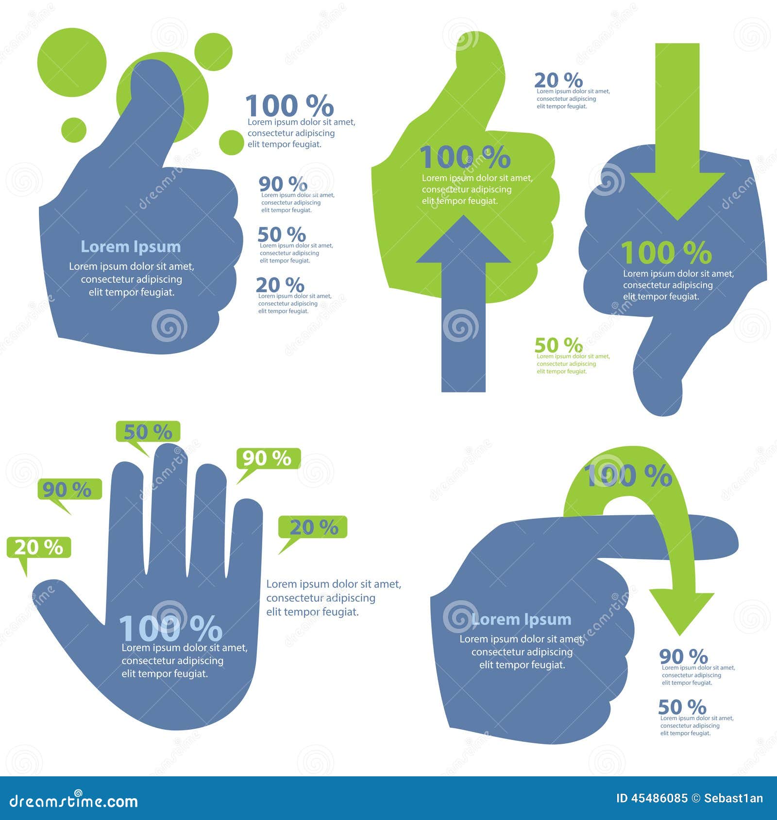 Hand Info-Graphic stock vector. Illustration of background - 45486085