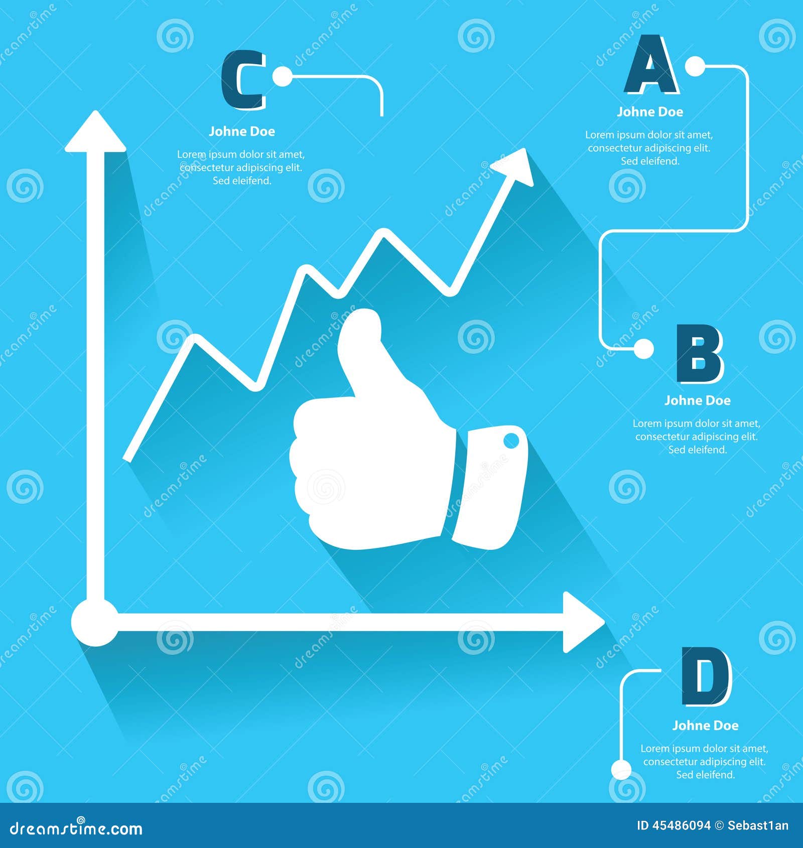Hand Info-Graphic stock vector. Illustration of choice - 45486094