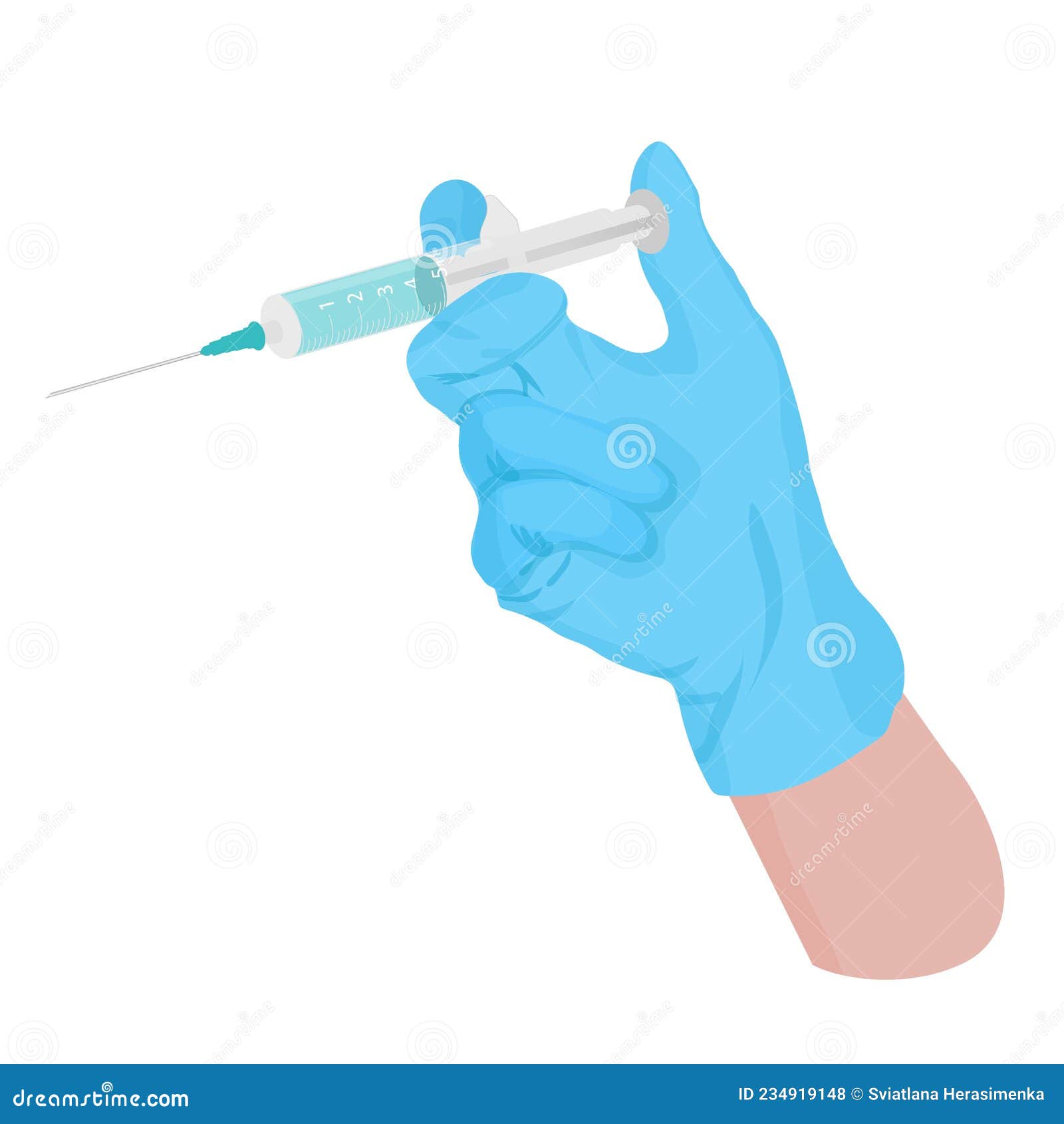 Hand with Injection Syringe.Vector Illustration in Cartoon Style. Stock ... Hand with Injection Syringe.Vector Illustration in Cartoon Style. Stock ...