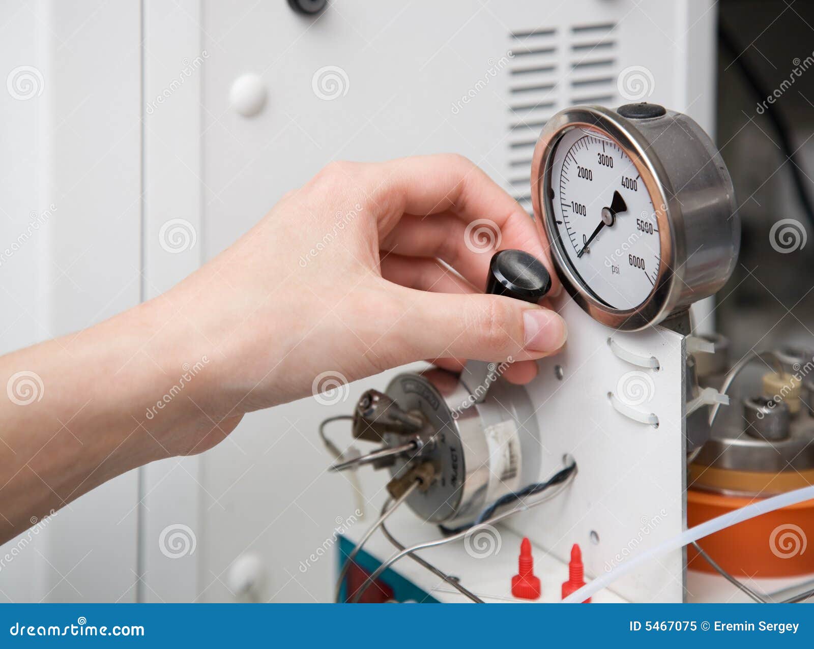 Hand, injector stock image. Image of assay, education - 5467075