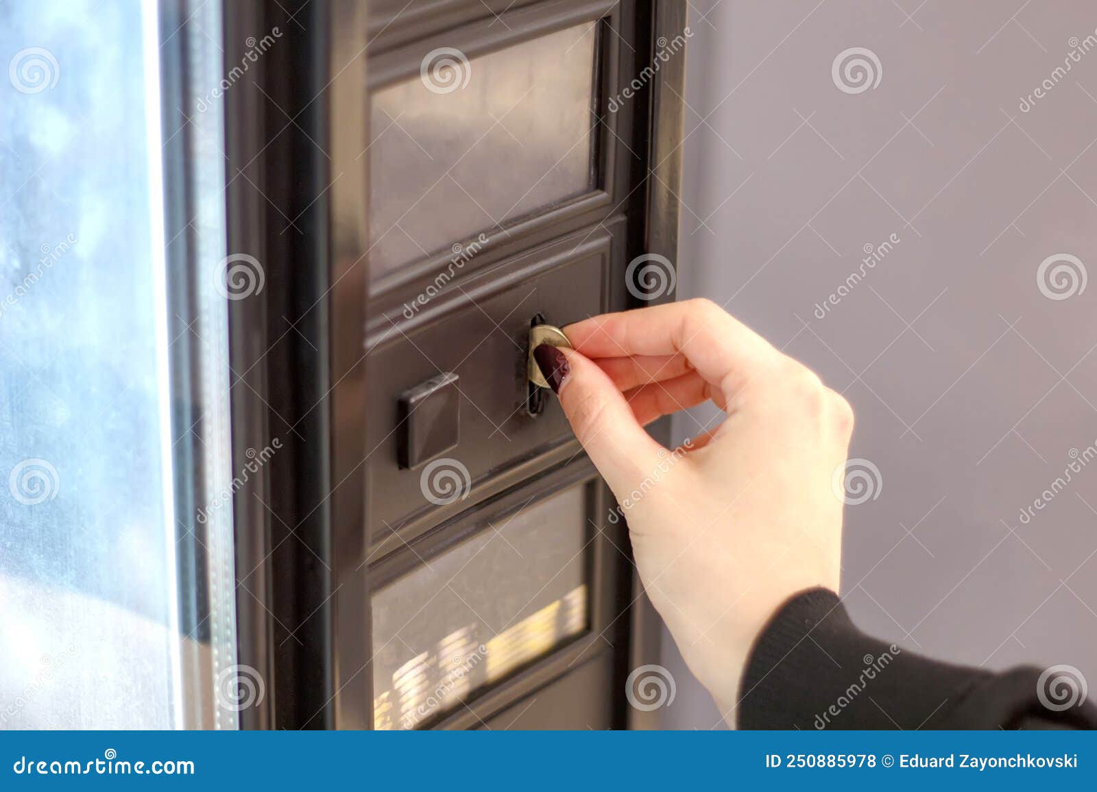Hand Inserting a Coin in a Vending Machine Stock Photo - Image of ...