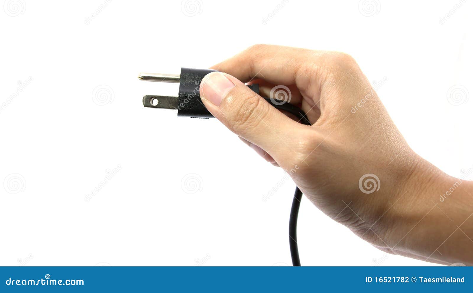 Hand inserting power plug stock photo. Image of white - 16521782