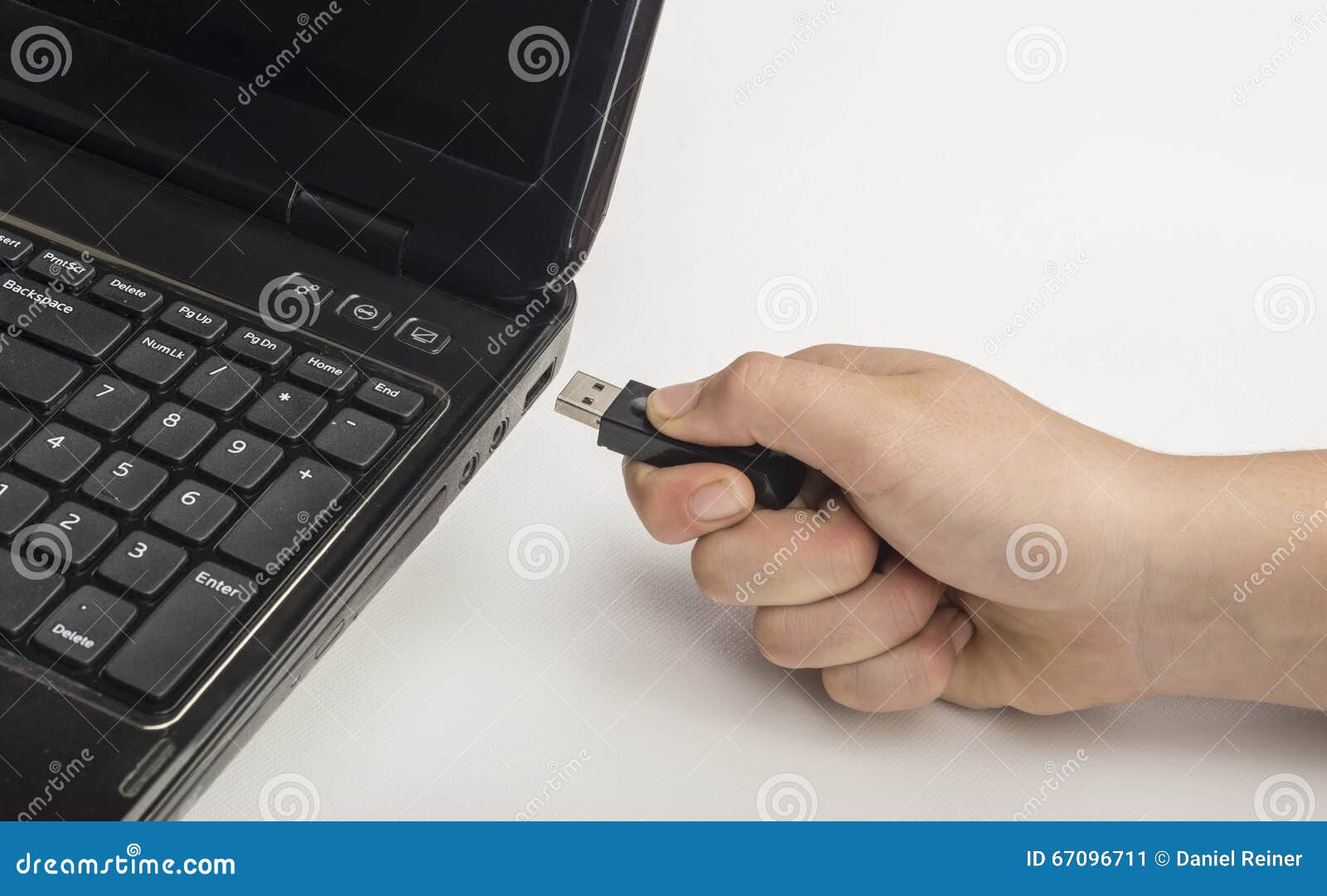 Hand Inserting Usb Memory Stick Stock Image - Image of disk, media ...
