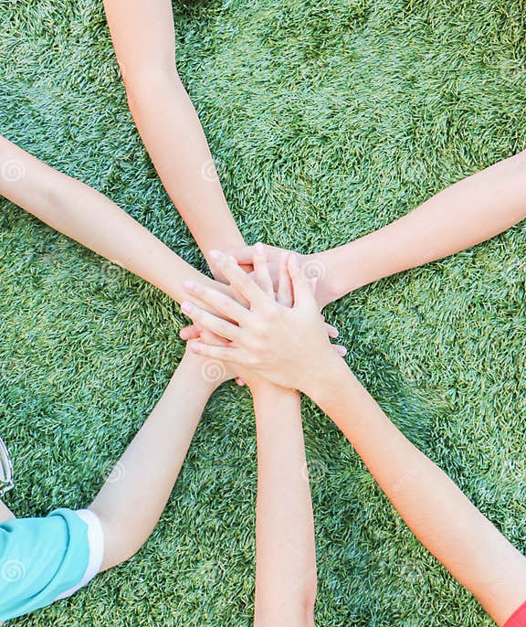 Hand Integration and Group Work Planning Stock Photo - Image of agree ...