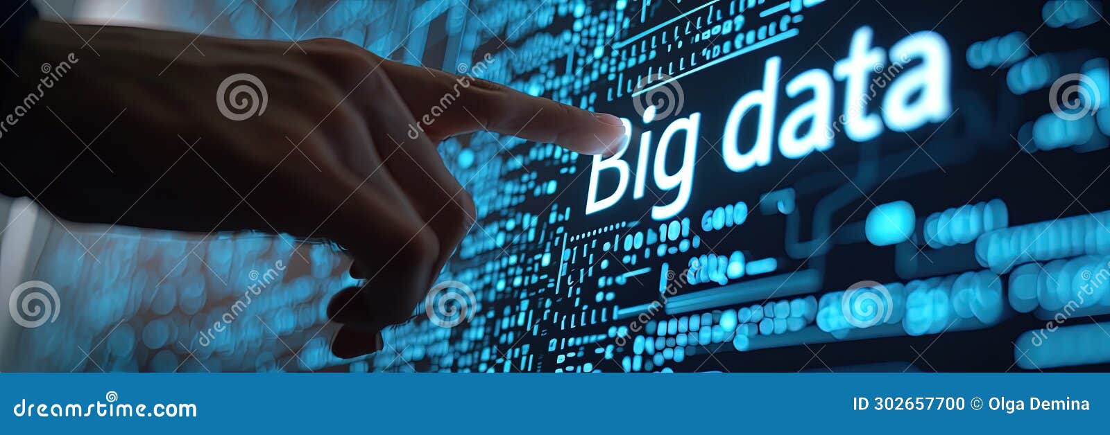 Hand Interact with Illuminated Big Data Display, Human Element in Data ...