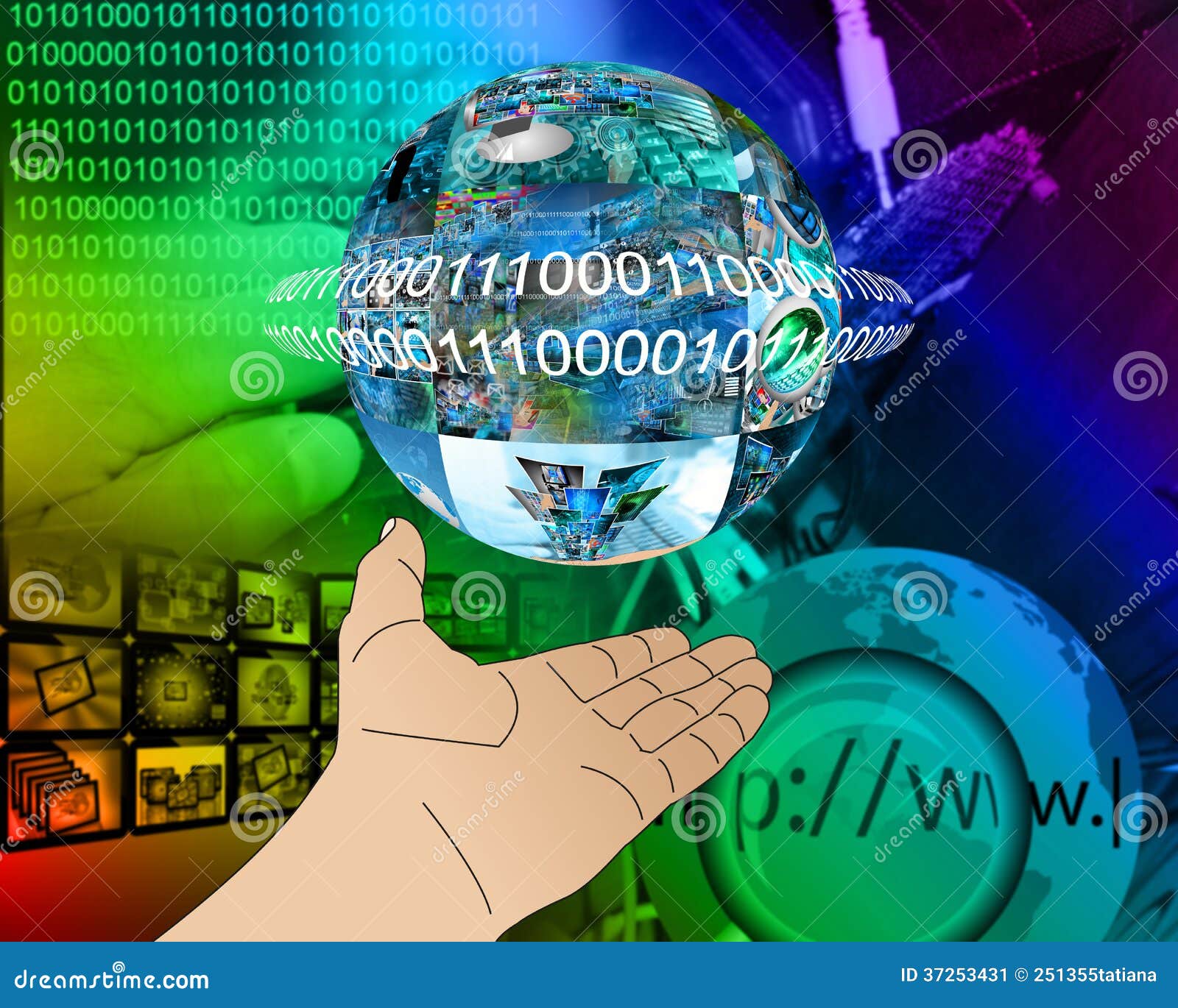 Hand of Internet stock image. Image of multimedia, media - 37253431