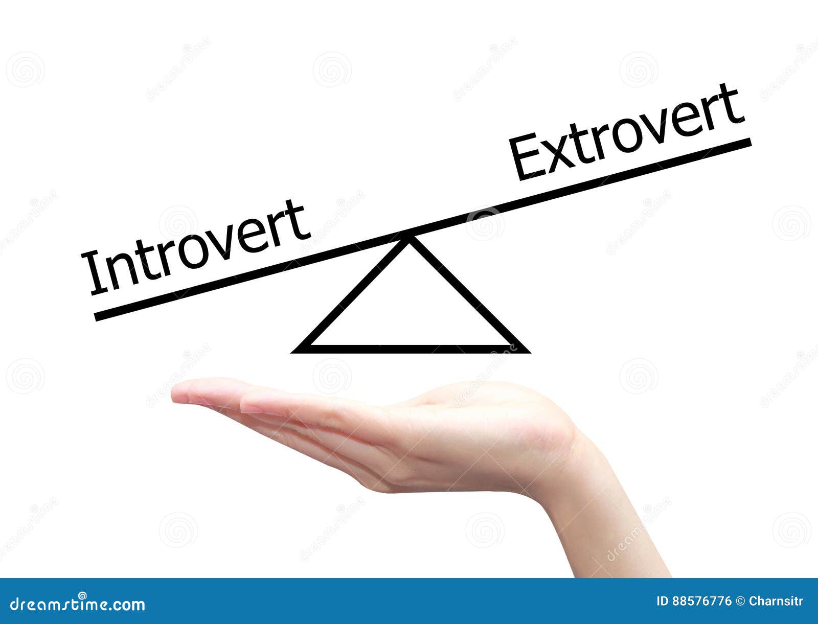 Introvert And Extrovert, Silhouette Head Vector Illustration ...