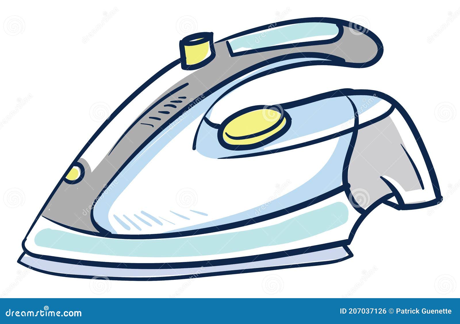 Hand Iron, Illustration, Vector Stock Vector - Illustration of textile ...