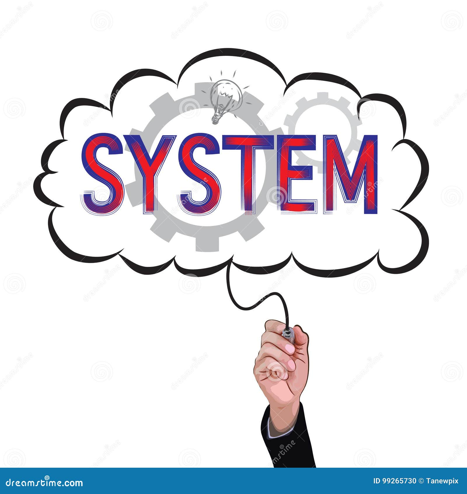 Gear System Icon Outline Vector. Workflow Plan | CartoonDealer.com ...