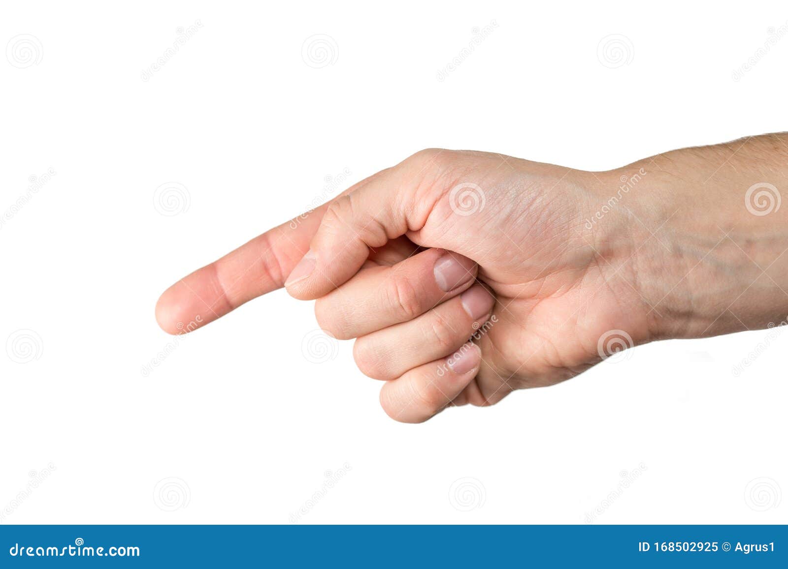 Hand Isolated on White Background Stock Image - Image of person, open ...