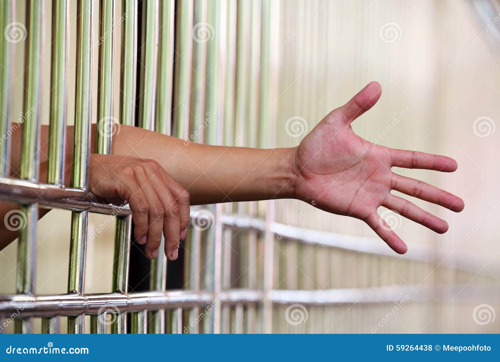 Hand in Jail stock photo. Image of convict, arrest, despair - 59264438