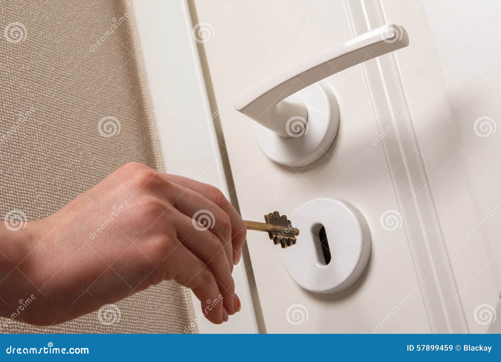 Hand with key stock image. Image of lock, property, entry - 57899459