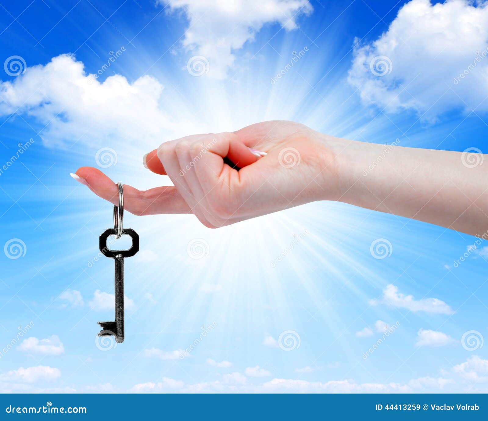 Hand with key stock image. Image of person, real, owner - 44413259