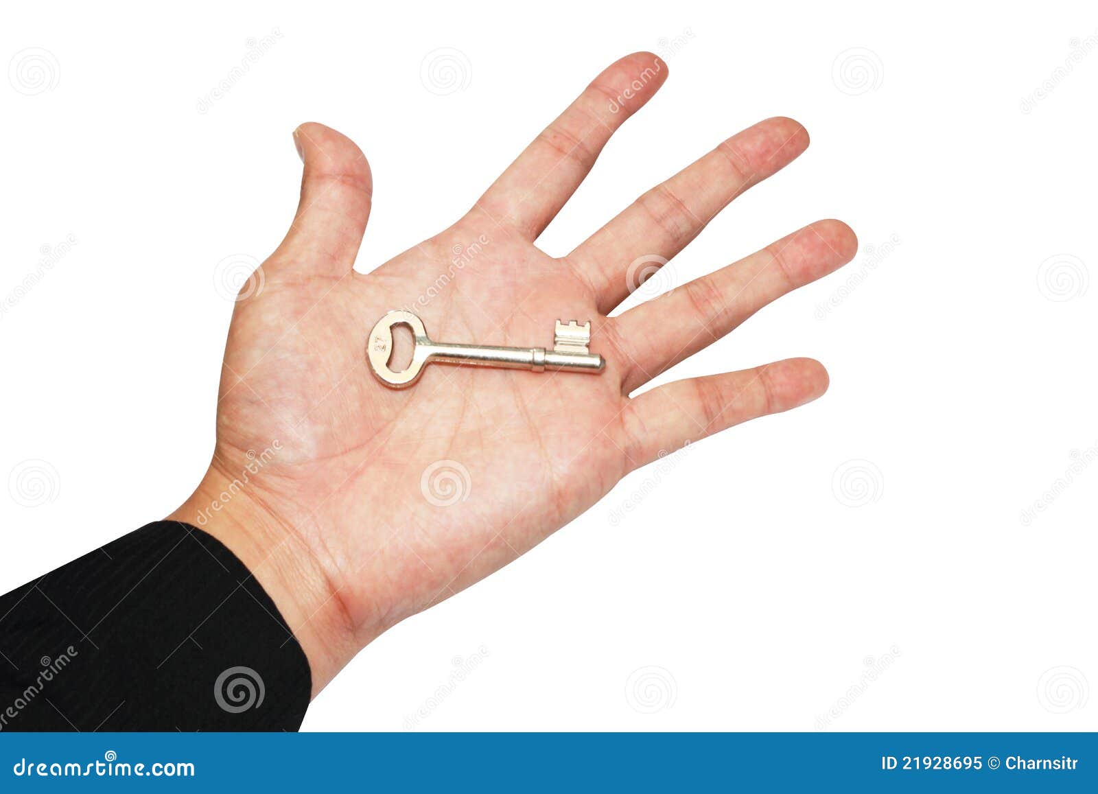 Hand with a Key To Unlock the Success Stock Image - Image of open, door ...