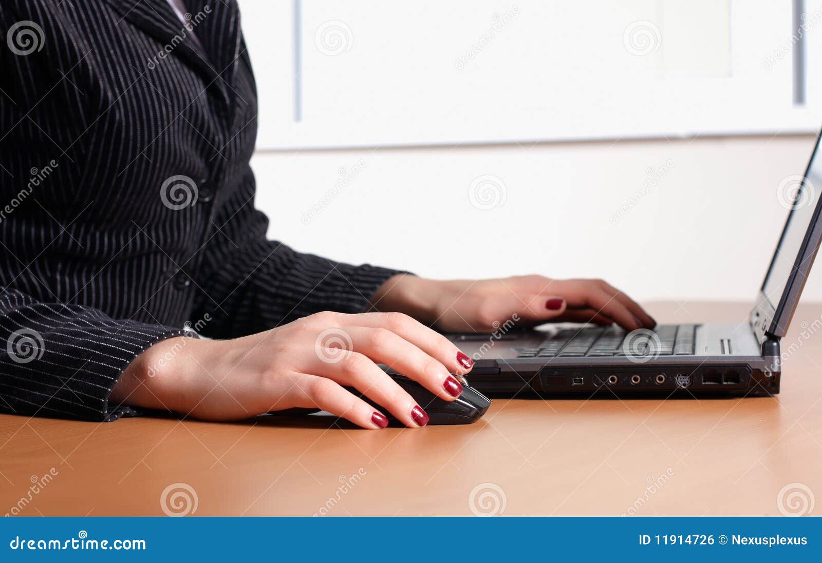 Hand with keyboard stock photo. Image of hand, business - 11914726