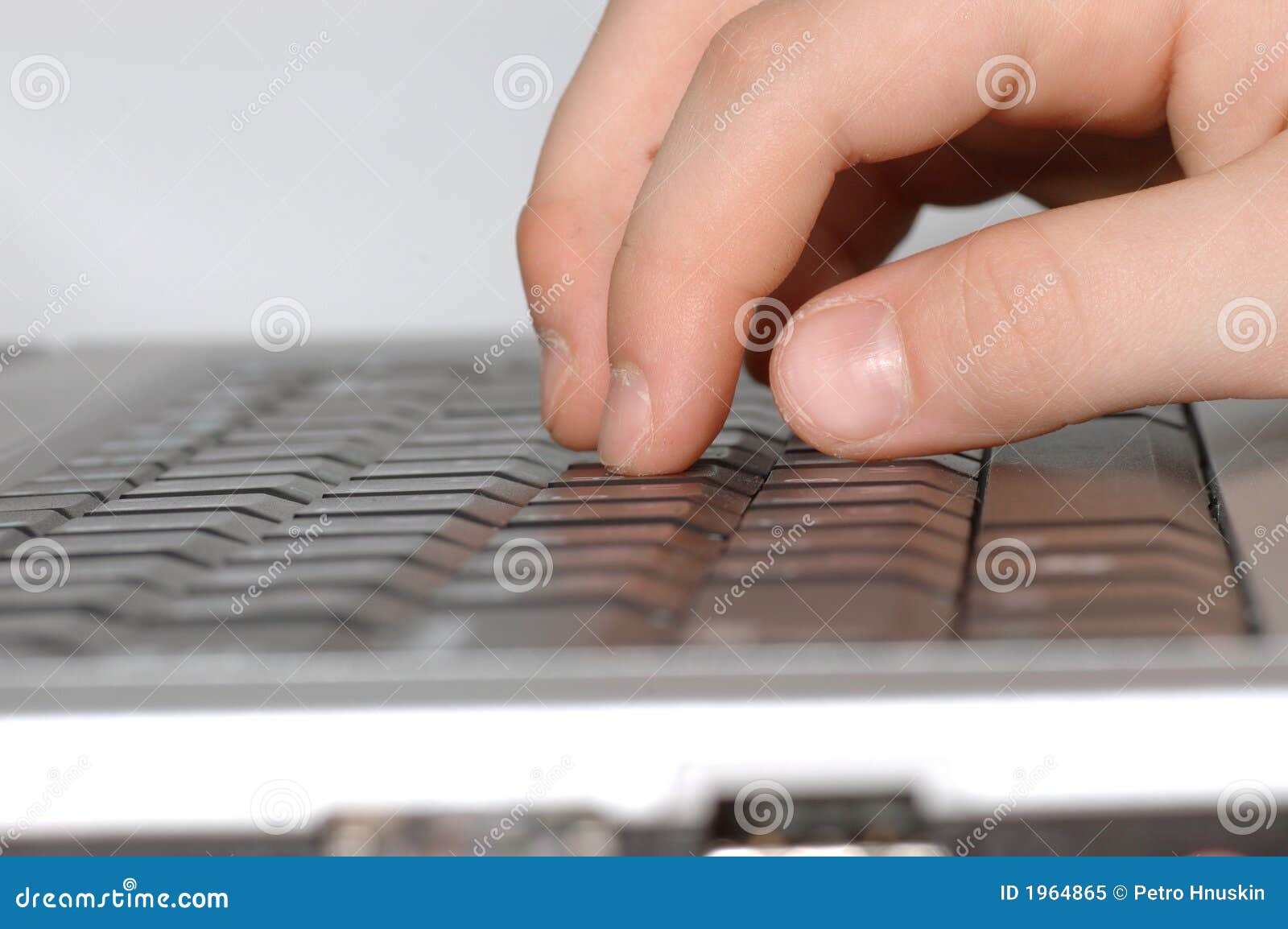 Hand on Keyboard stock image. Image of computer, keyboard - 1964865