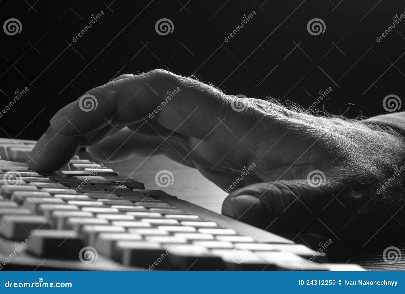 Hand On Keyboard With Fingers On WASD Gaming Keys Royalty-Free Stock ...