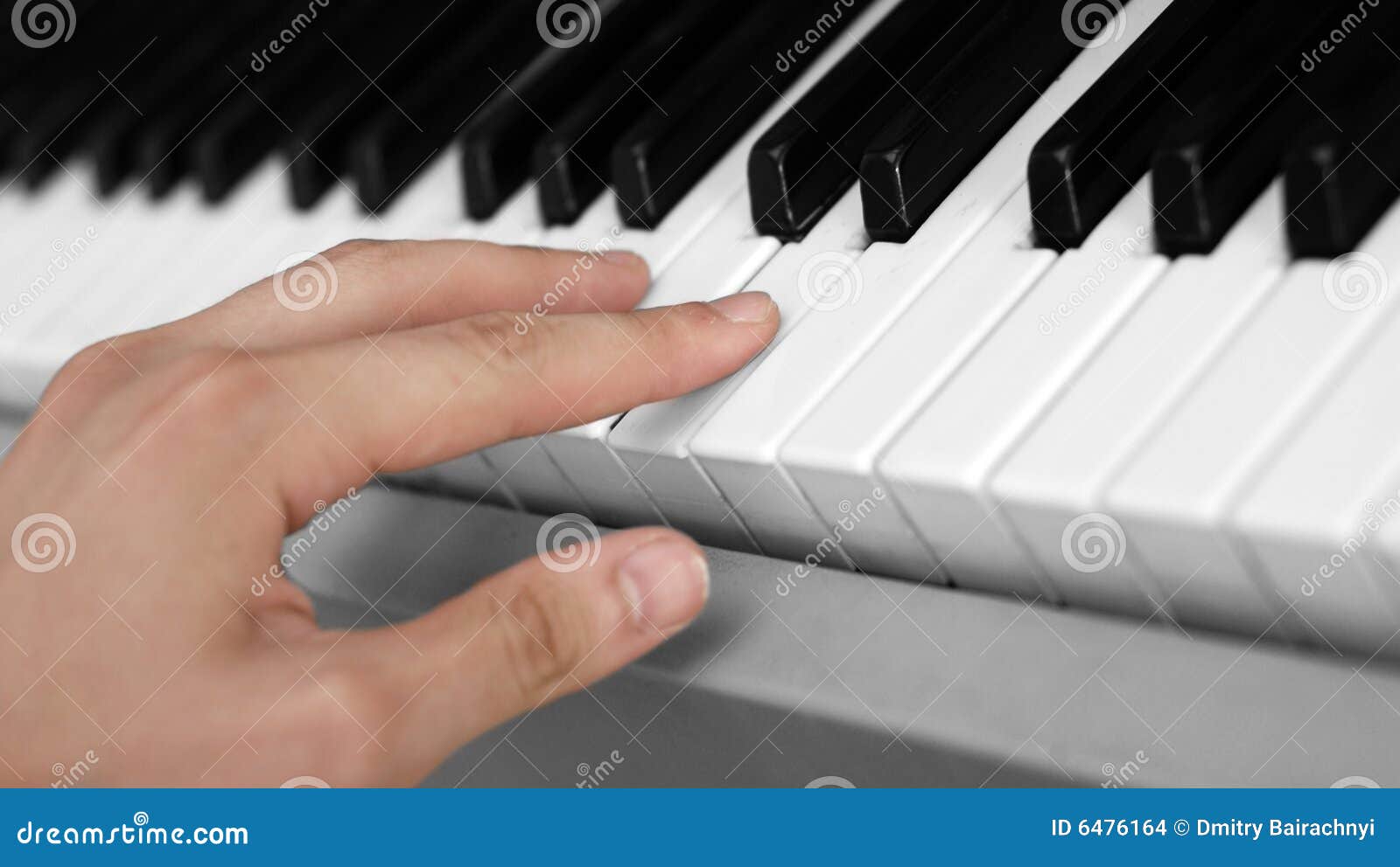 Hand and Keyboard Instrument Stock Photo - Image of instrument ...