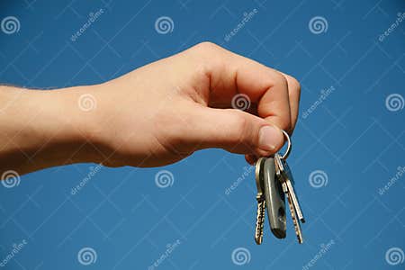 Hand with the keys stock image. Image of give, appartment - 1880839