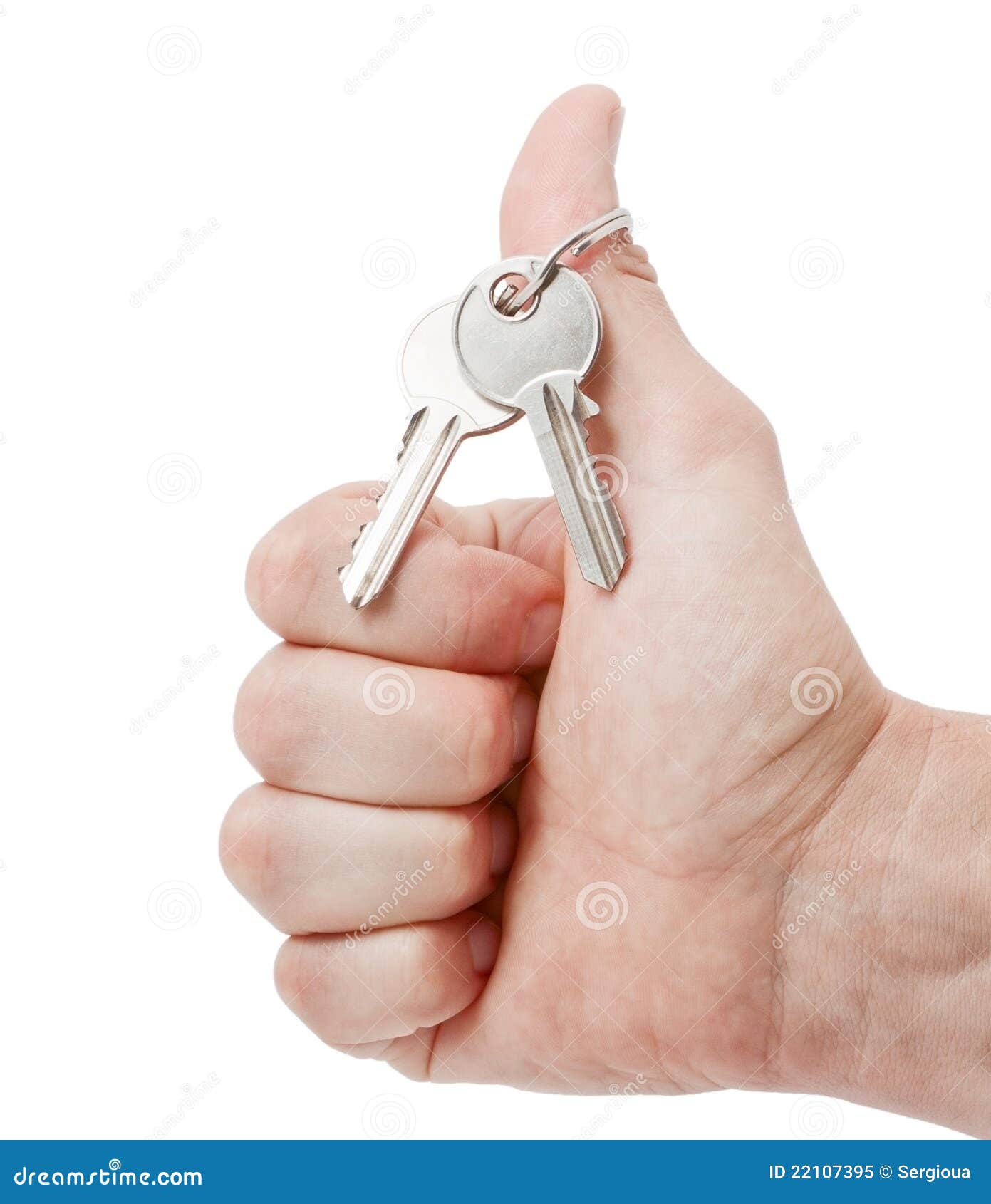 Hand with the keys stock image. Image of property, access - 22107395