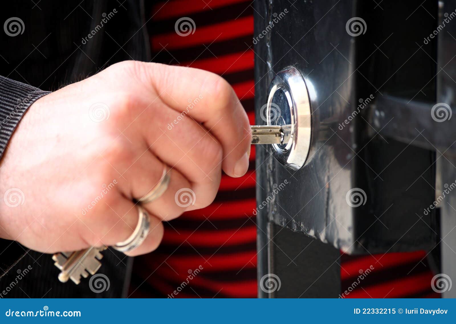Hand with keys stock image. Image of keyhole, protect - 22332215