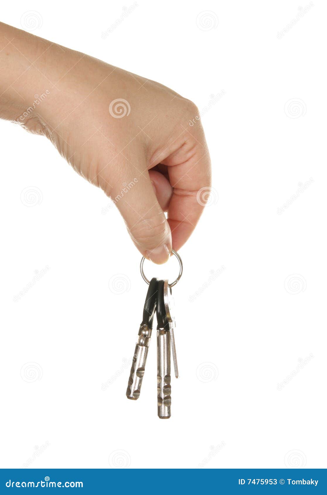 Hand with keys stock image. Image of gift, happy, give - 7475953