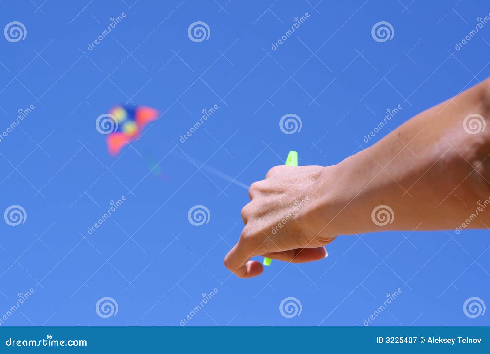 Hand with a kite stock image. Image of flying, passion - 3225407