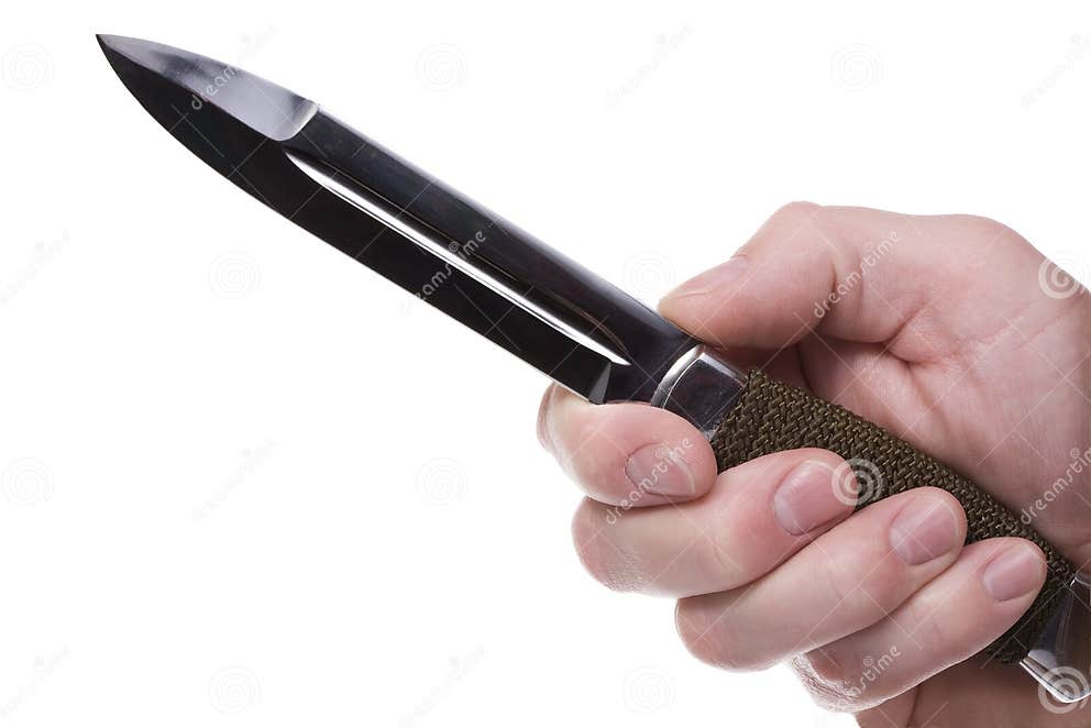 Hand with knife stock image. Image of danger, murder, fist - 4250167