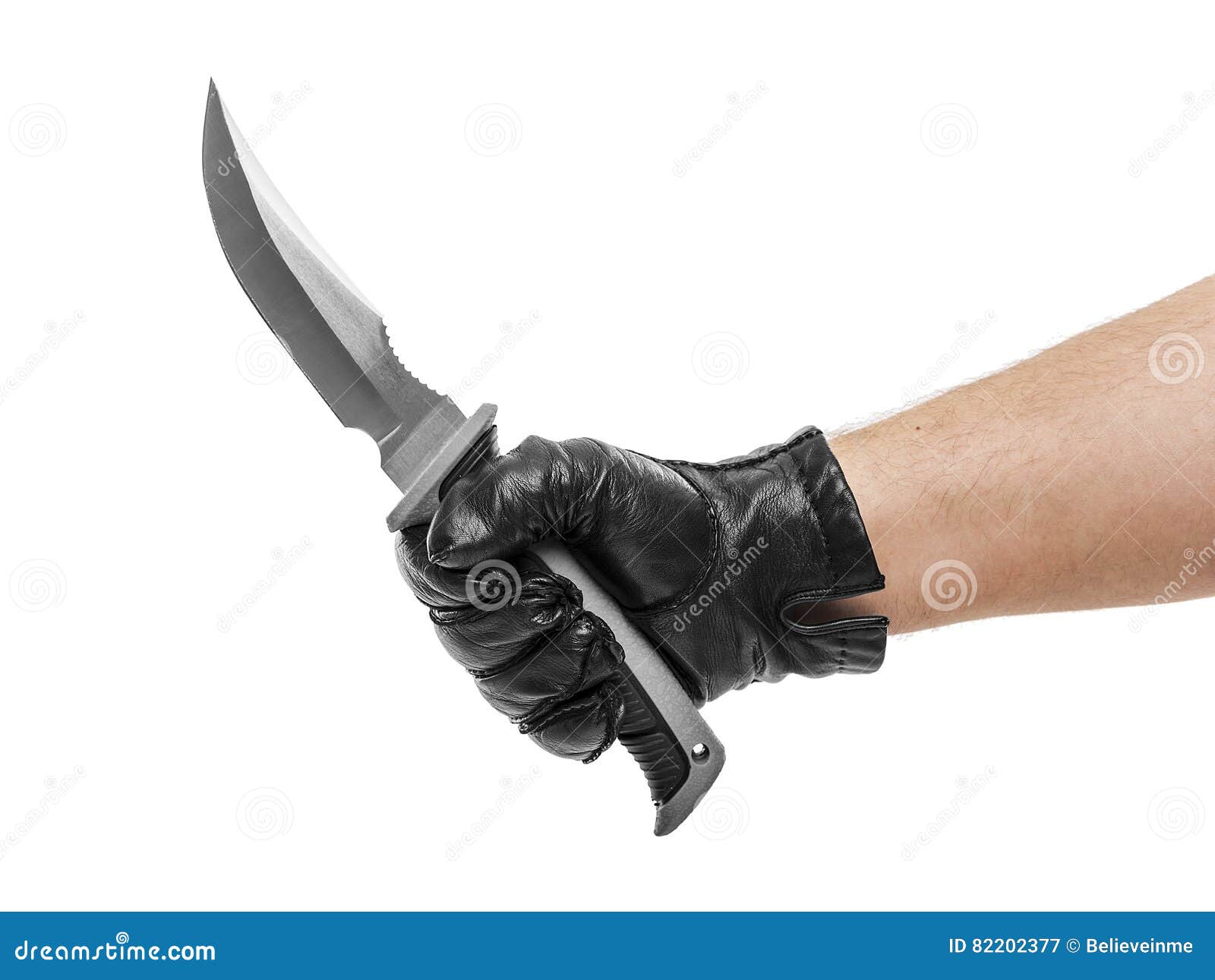 Hand with knife. stock image. Image of fight, military - 82202377