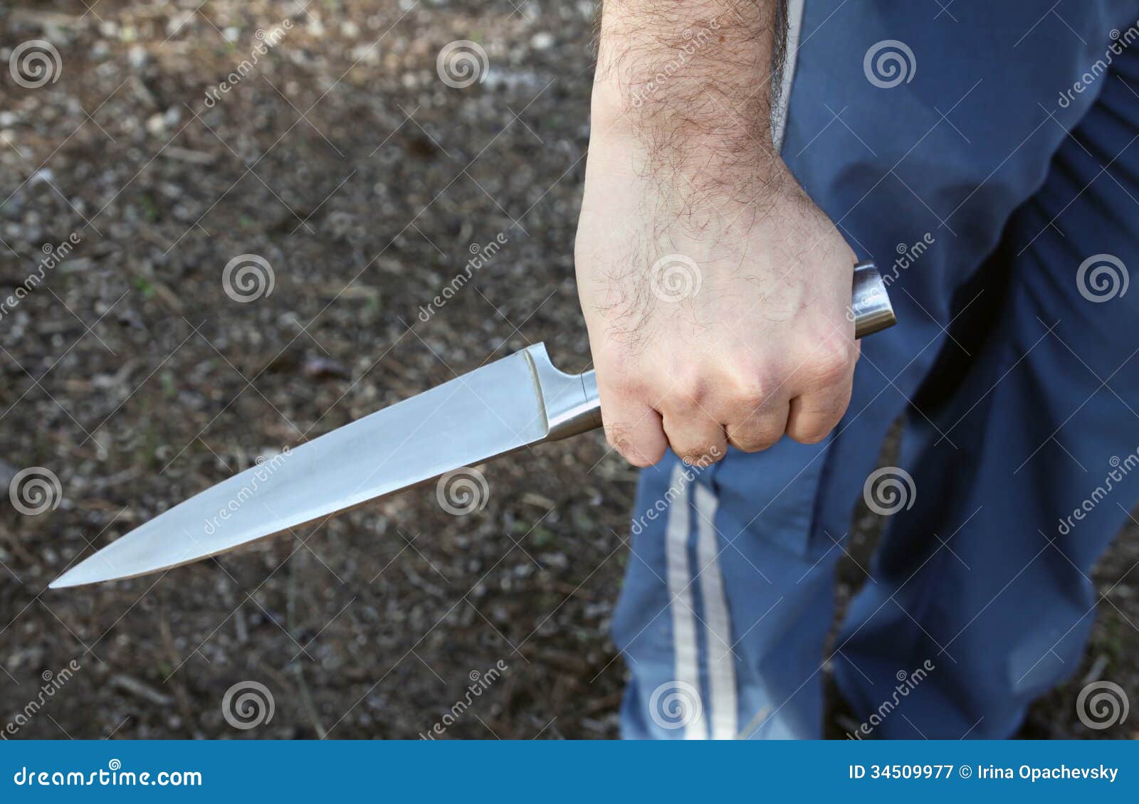 Hand with a knife stock image. Image of hooligan, right - 34509977