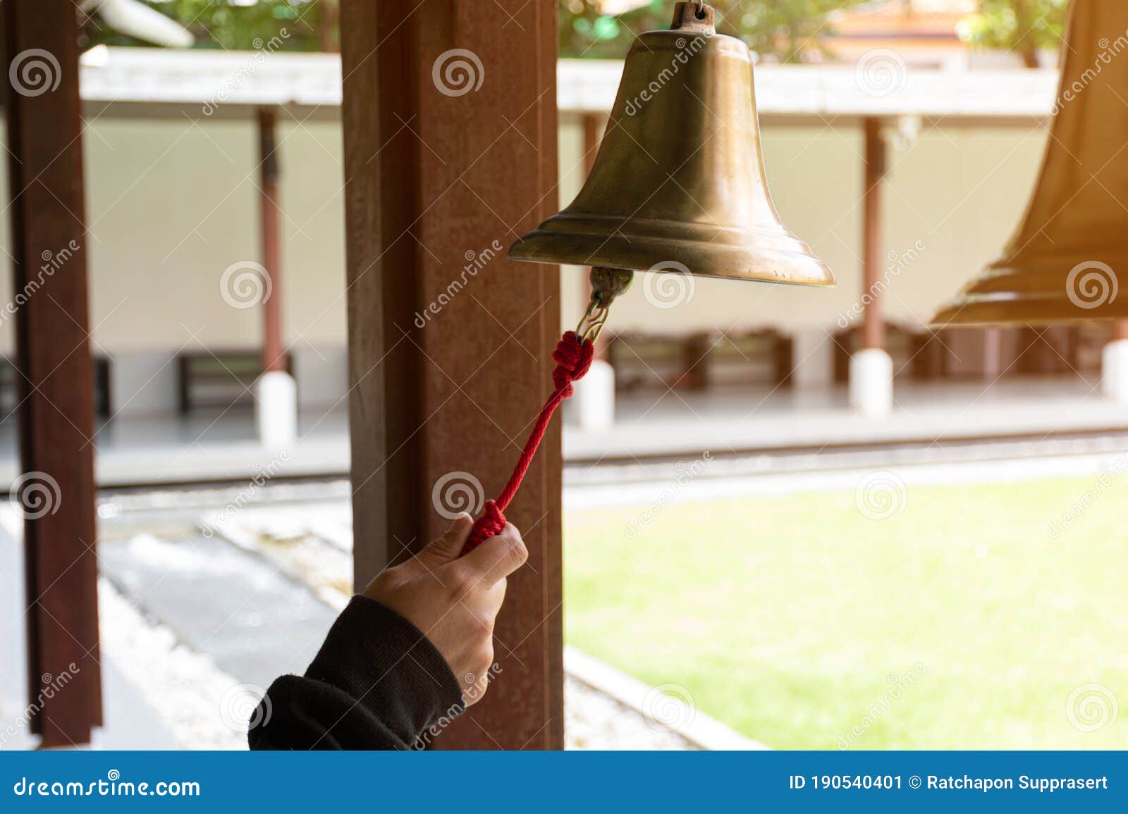 The Hand that is Knocking the Bell Stock Image - Image of historical ...
