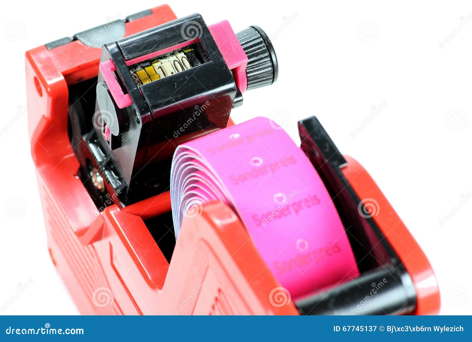 Hand labeler stock image. Image of hand, adhesive, bargain - 67745137