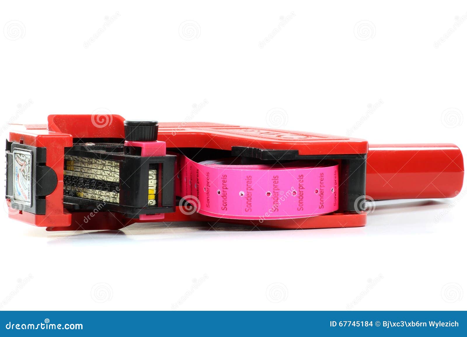 Hand labeler stock photo. Image of tender, labeling, fashioned - 67745184
