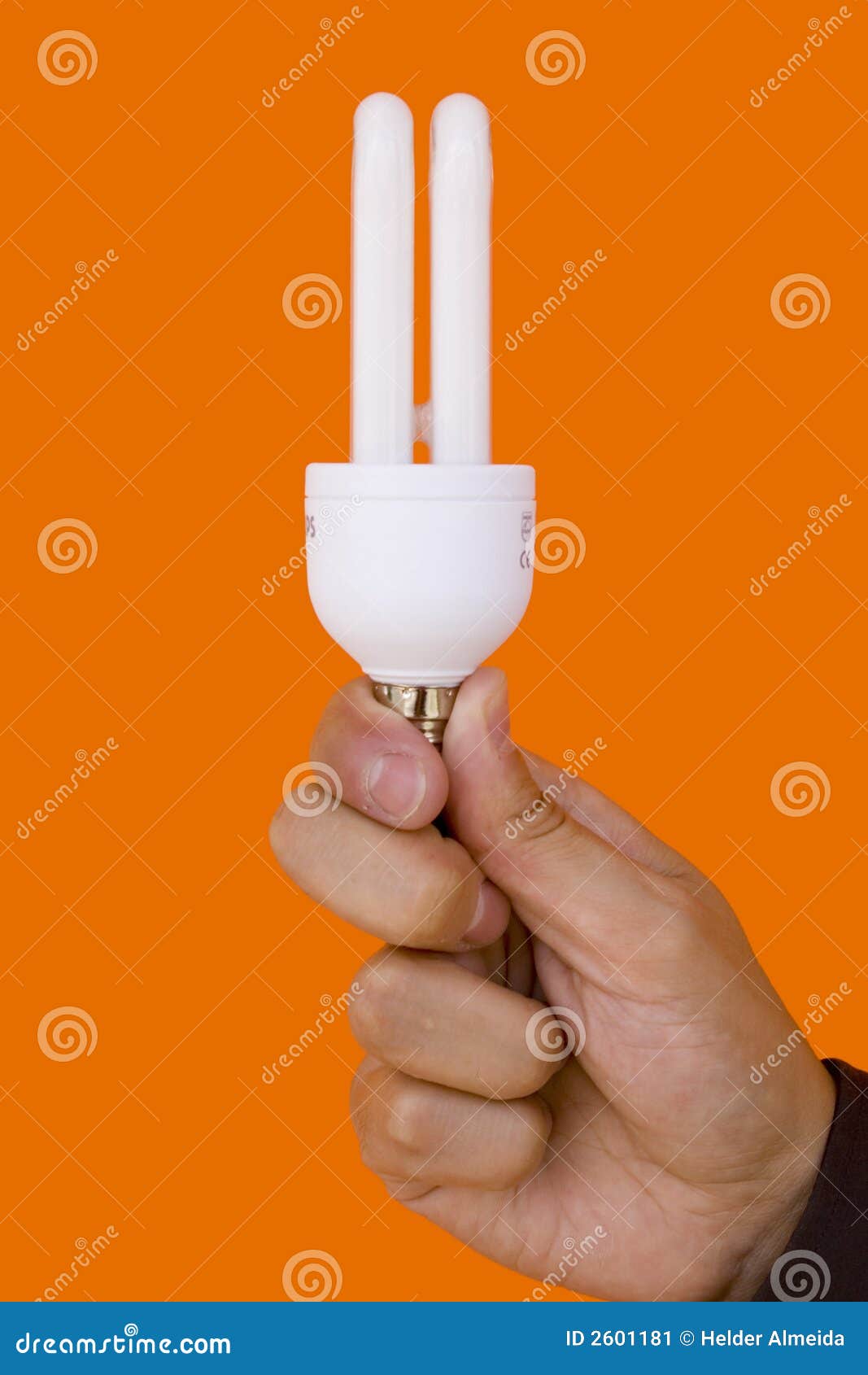 Hand with lamp stock image. Image of brilliant, create - 2601181