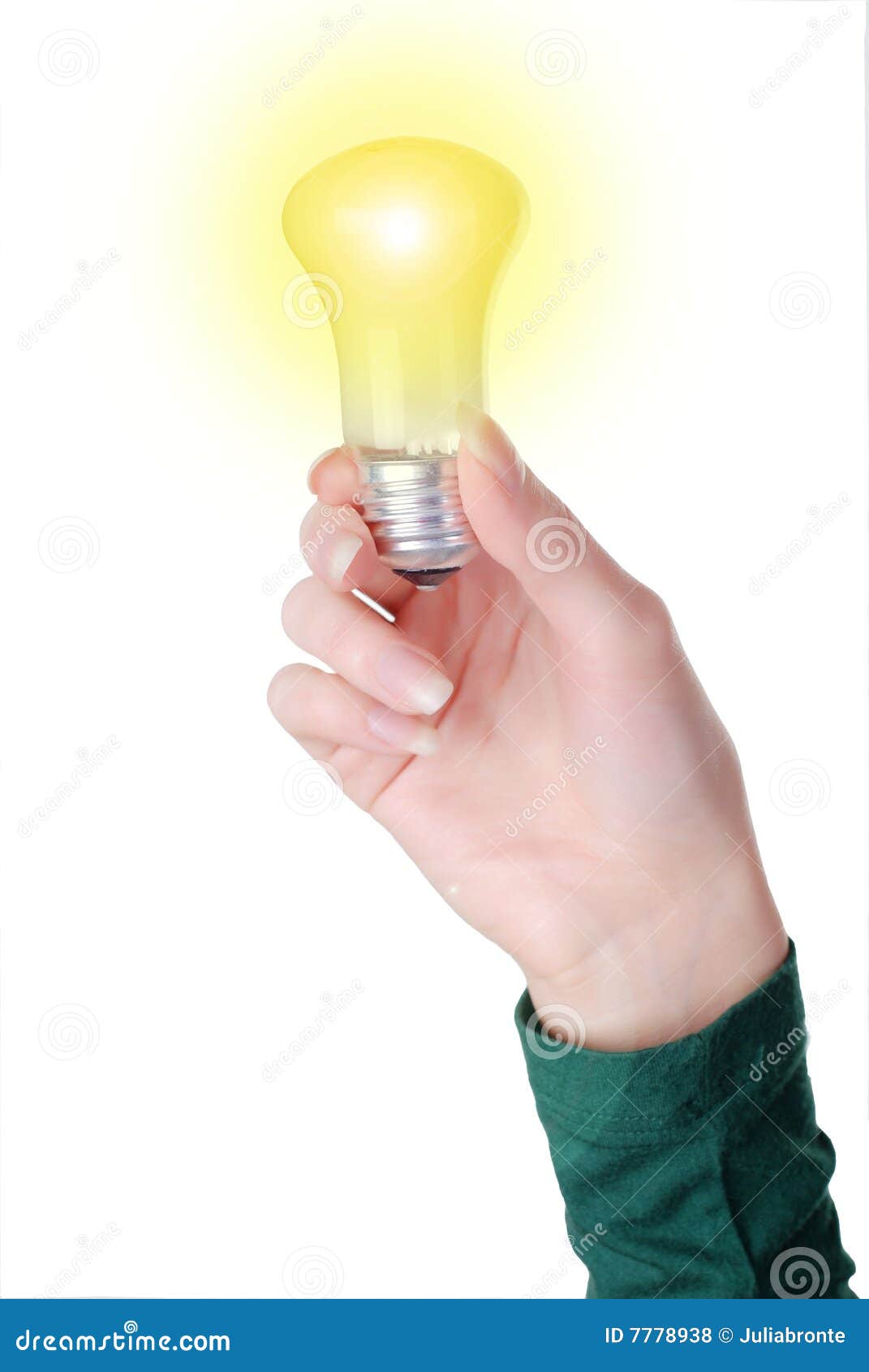 Hand And Lamp Picture. Image: 7778938