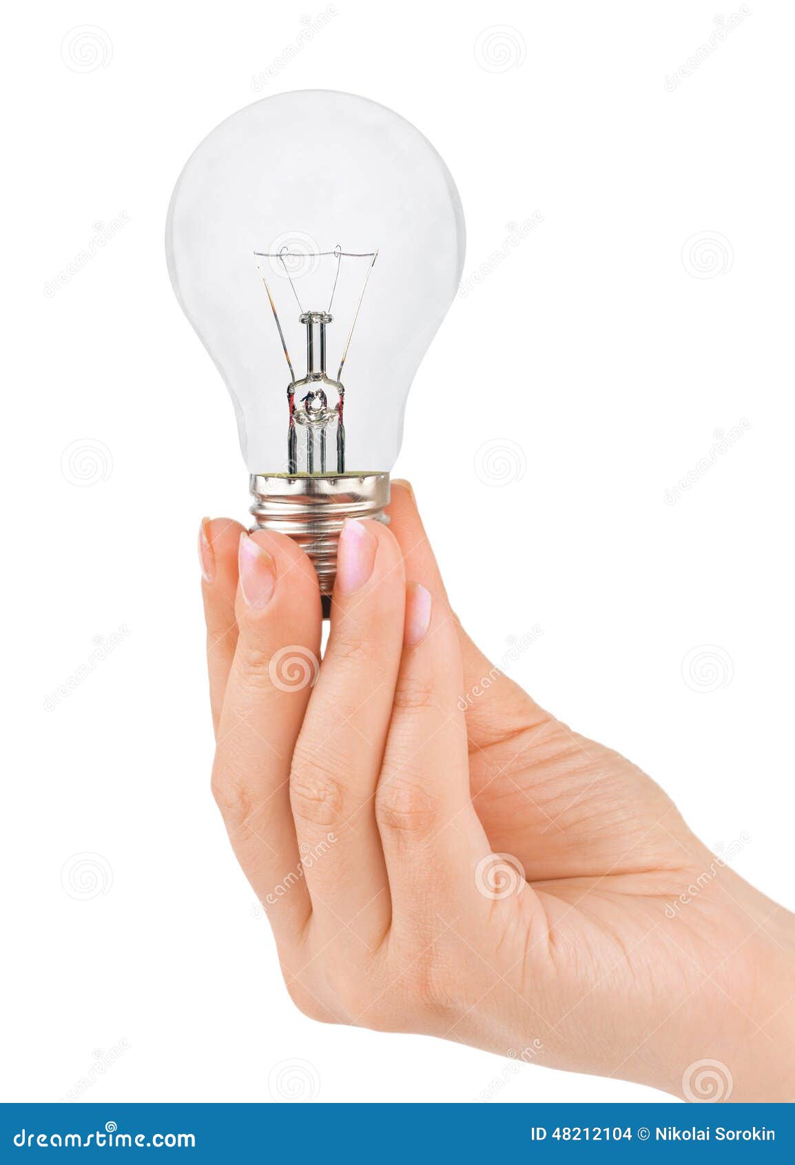 Hand with lamp stock photo. Image of creativity, illuminated - 48212104