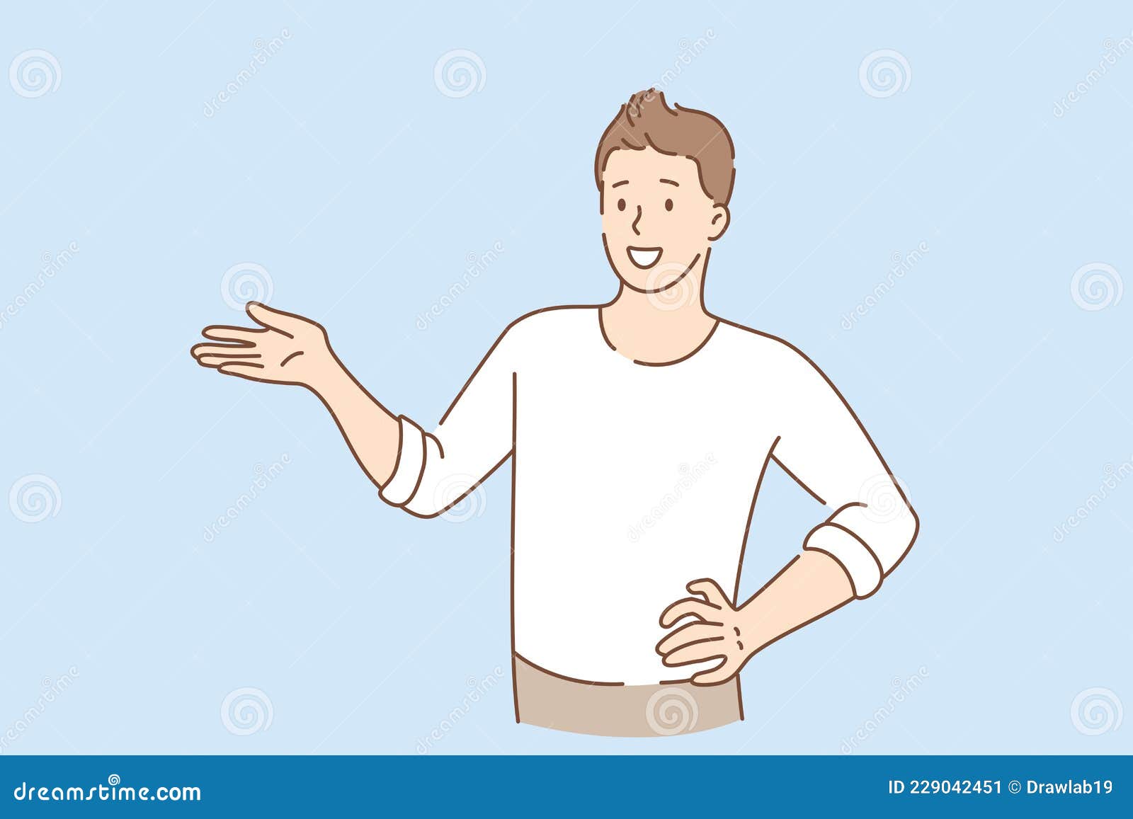 Hand Language and Gesticulating Concept Stock Vector - Illustration of ...