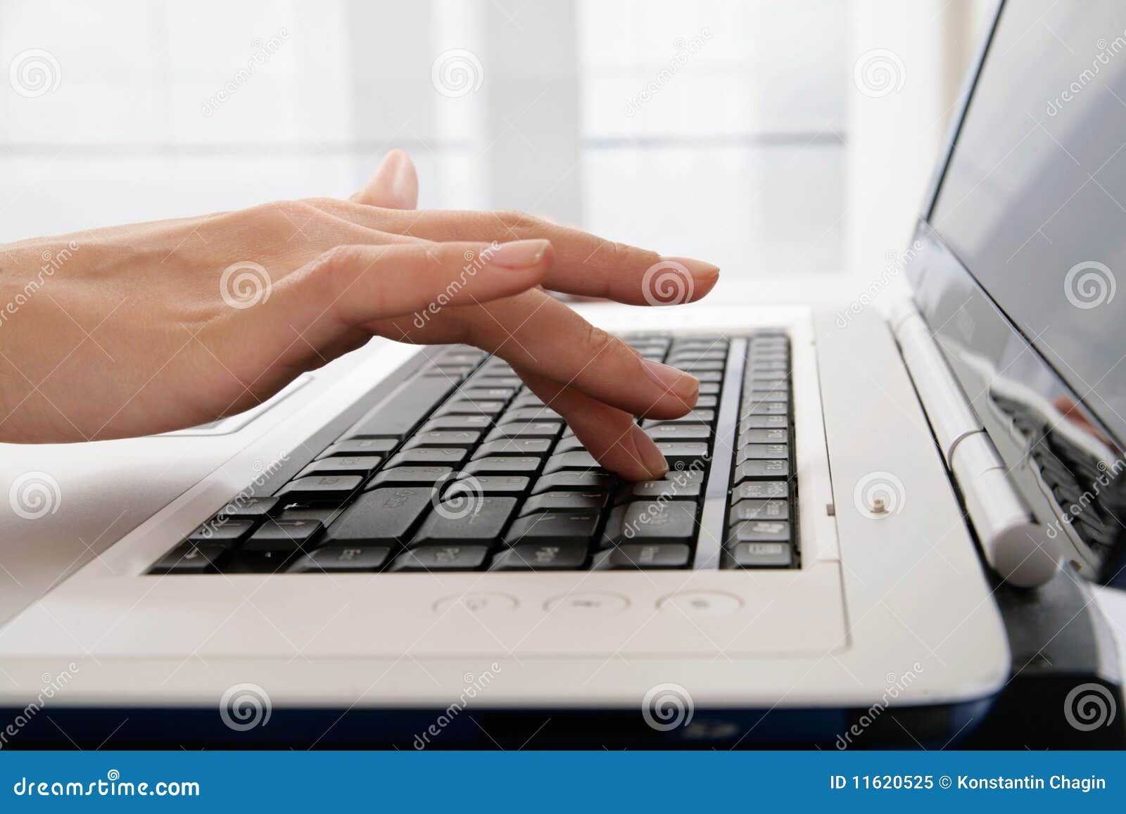 Hand and laptop stock image. Image of close, desktop - 11620525
