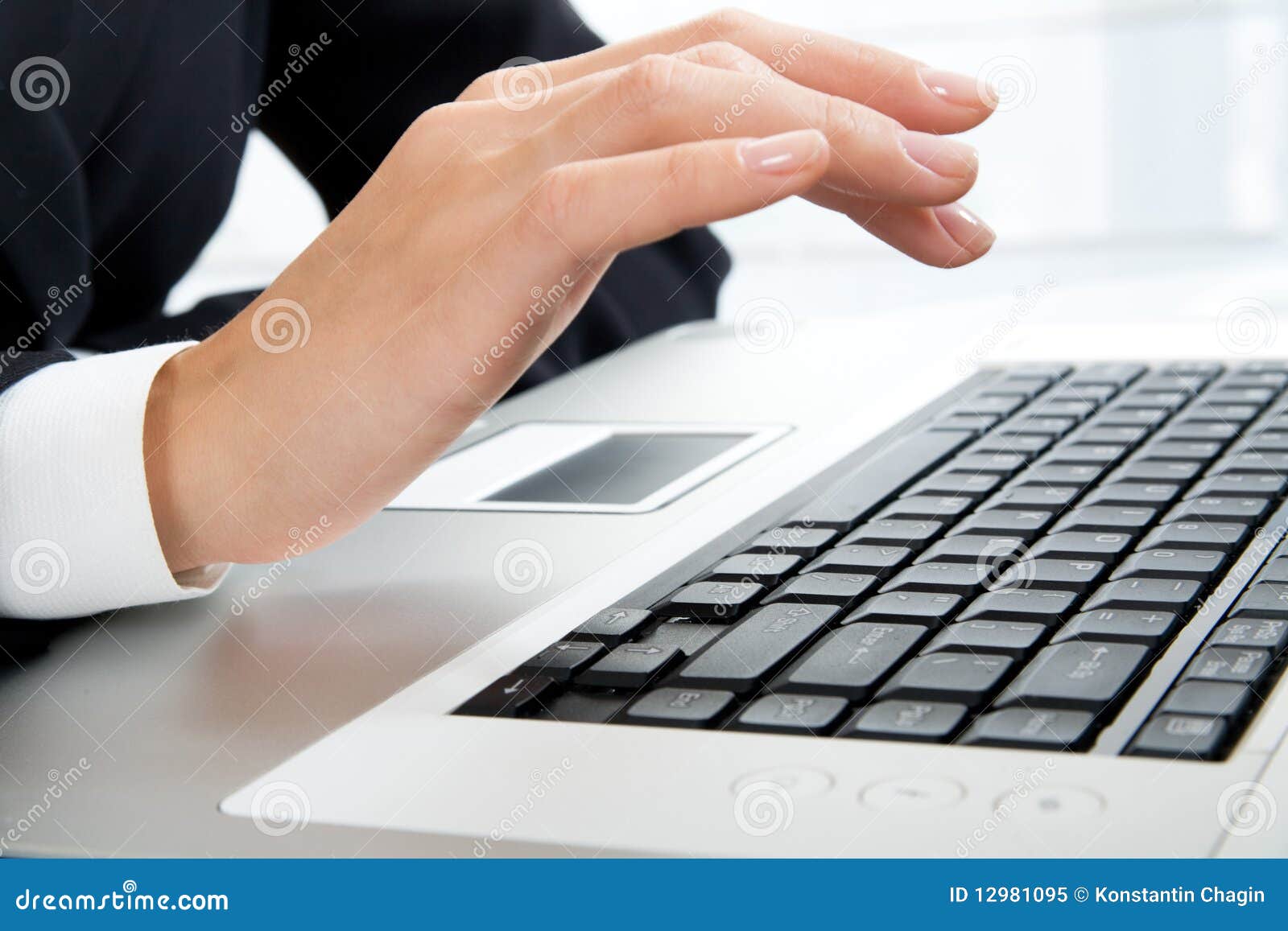 Hand and laptop stock image. Image of laptop, technology - 12981095