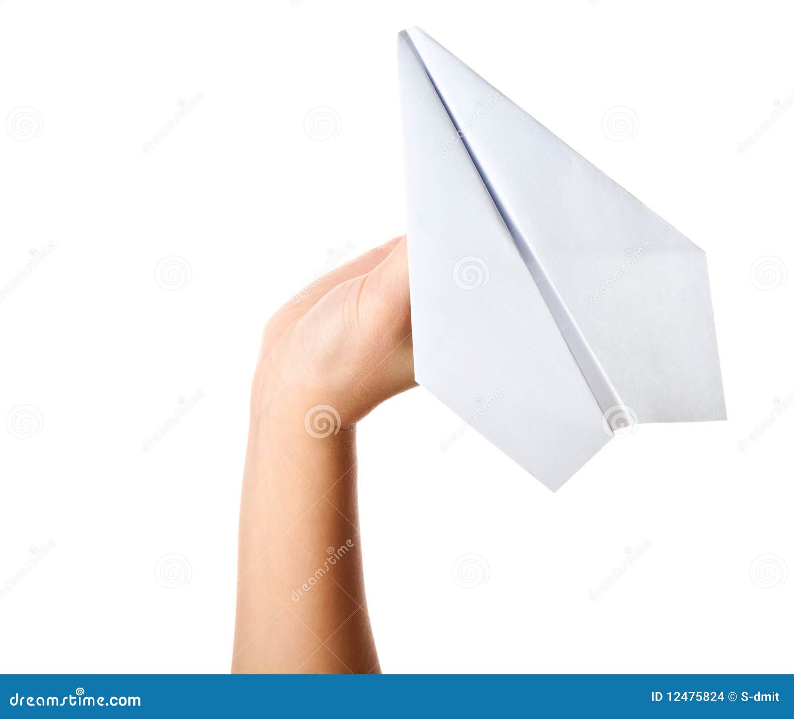 Hand Launching Paper Airplane Stock Photo | CartoonDealer.com #12475824