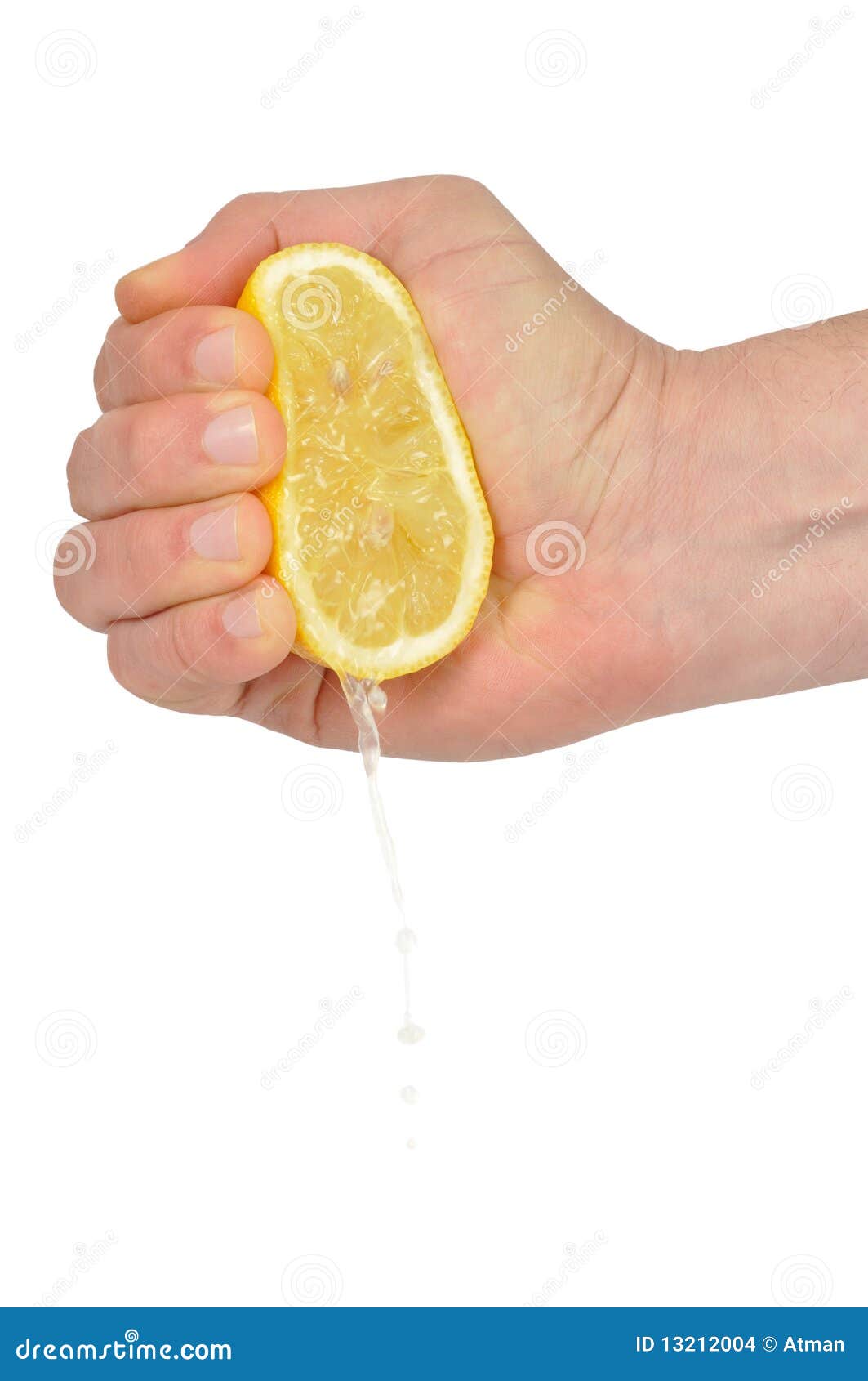 Hand with Lemon stock photo. Image of isolated, yellow - 13212004