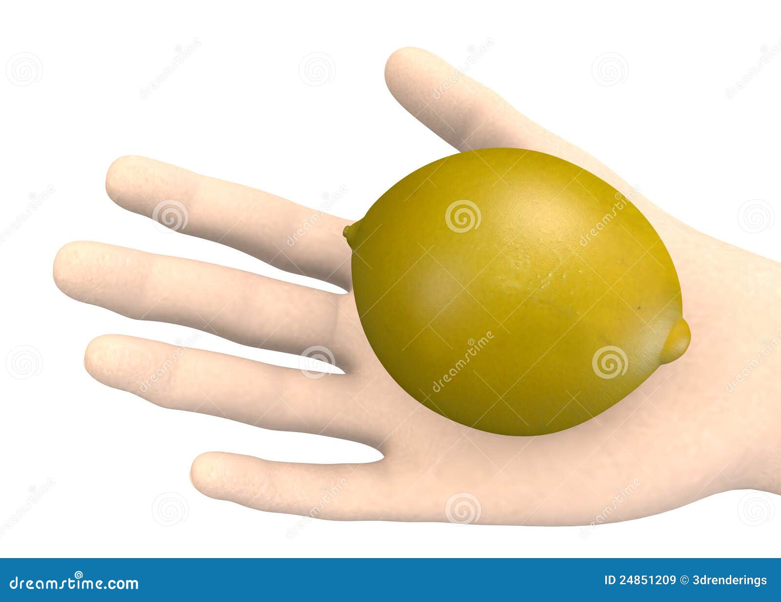 Hand with lemon stock illustration. Illustration of fruit - 24851209