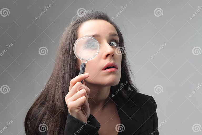 Hand lens stock photo. Image of caucasian, lens, control - 13557032