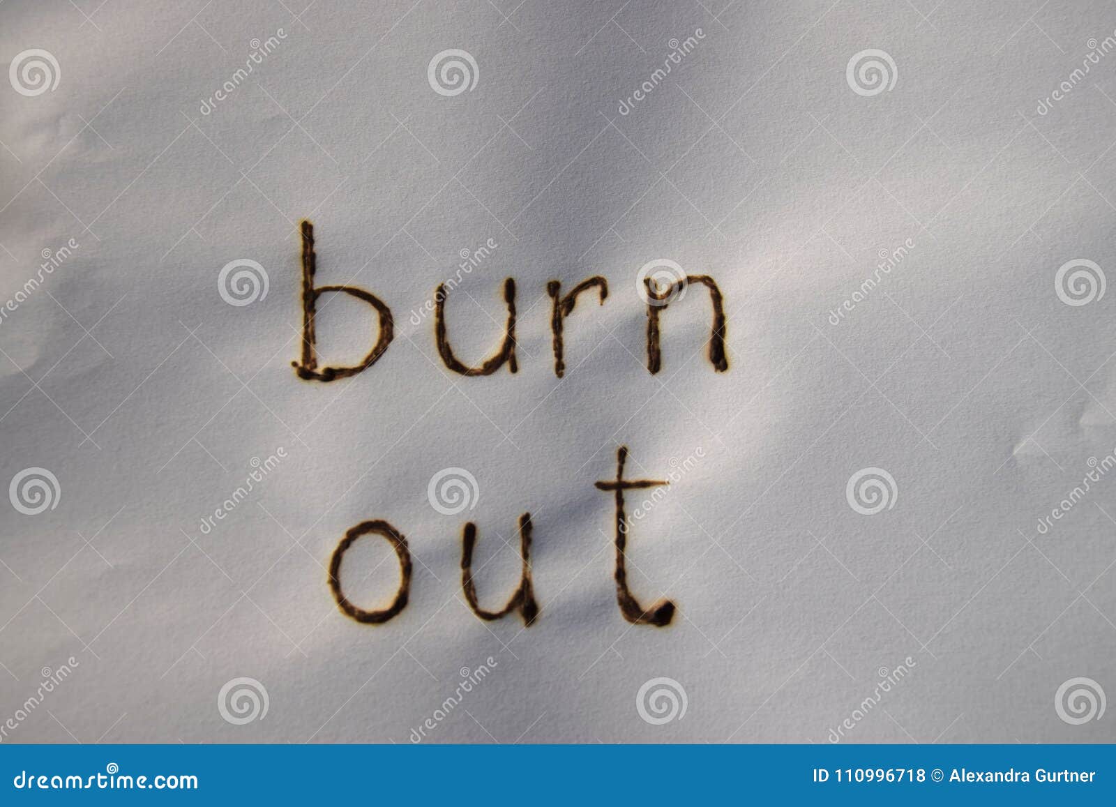 Hand Lettered Text Burn Out Stock Photo - Image of black, medical ...