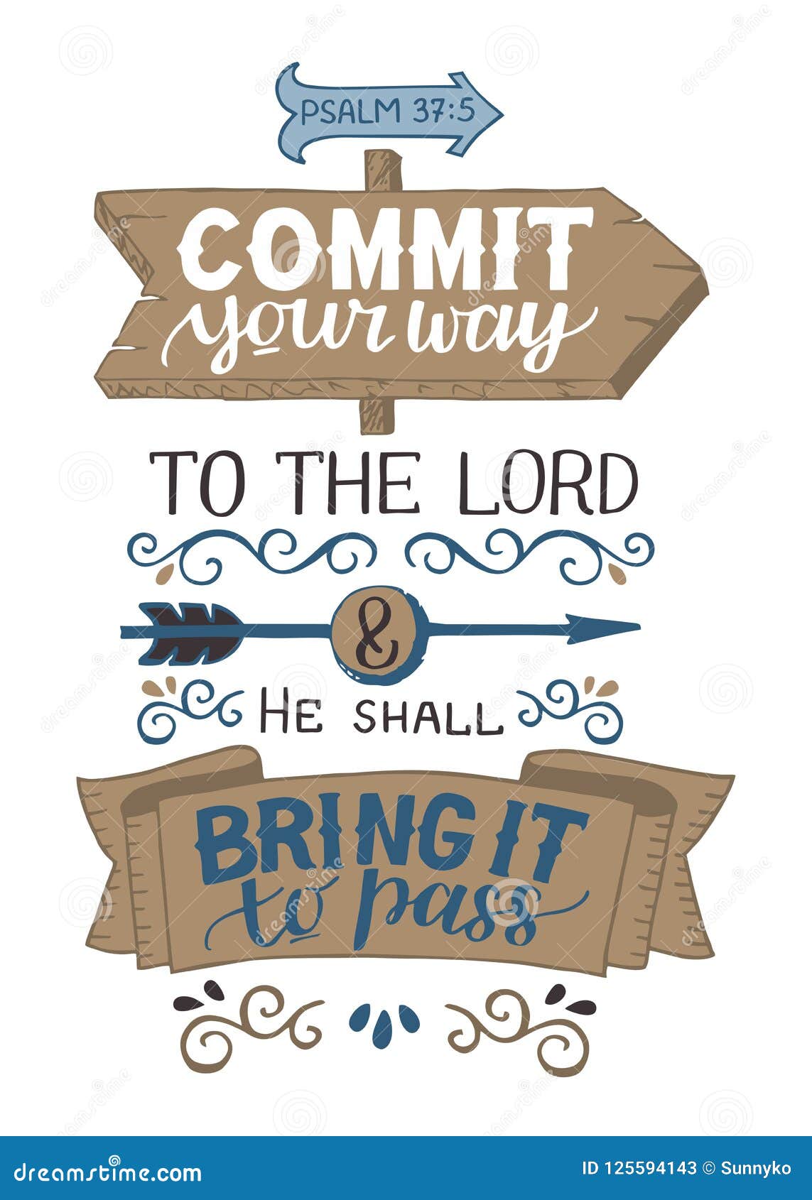 Hand Lettering Commit Your Way To the Lord and he Shall Bring it To ... Hand Lettering Commit Your Way To the Lord and he Shall Bring it To ...