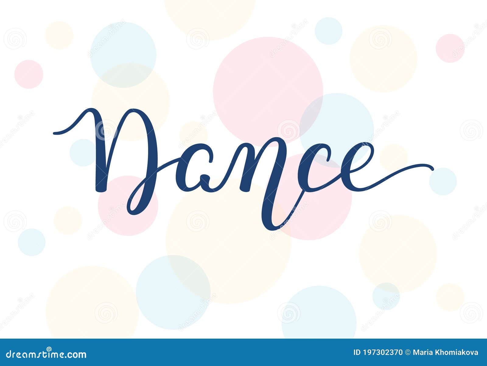 Hand lettering Dance stock illustration. Illustration of handwritten ...