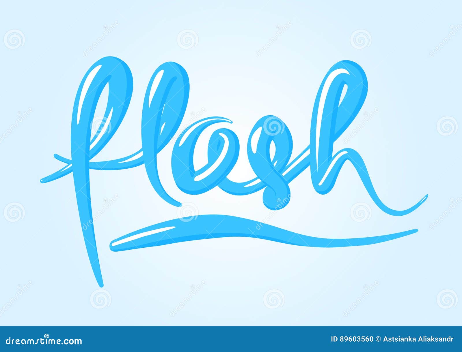 Hand Lettering, Modern Text Style, Cursive Logo Vector Illustration ...