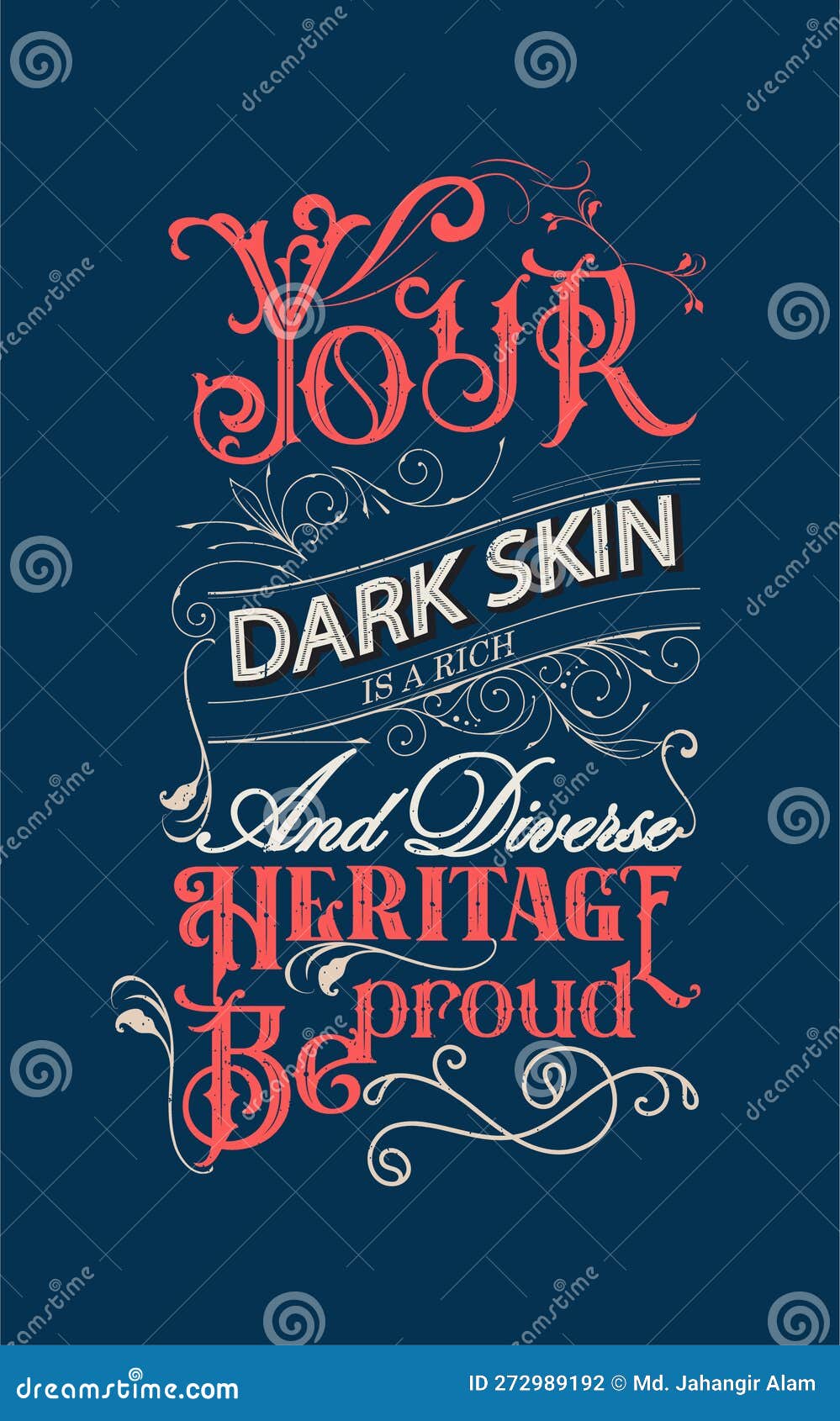 Hand Lettering Motivation Skin Artwork Typography Quote Stock Vector ...